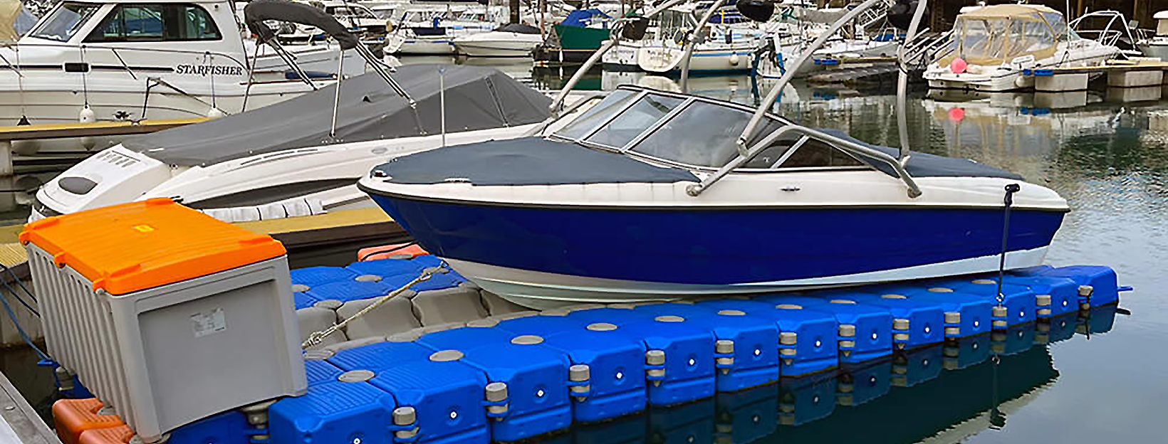 Float my Boat - Floating Boat Docks and Pontoons - Blue Sheets